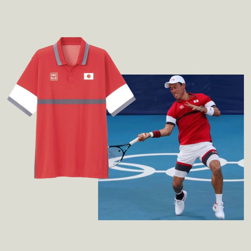 Uniqlo X Nishikori Tokyo Olympic DRY-EX POLO SHIRT NEW, 40% OFF